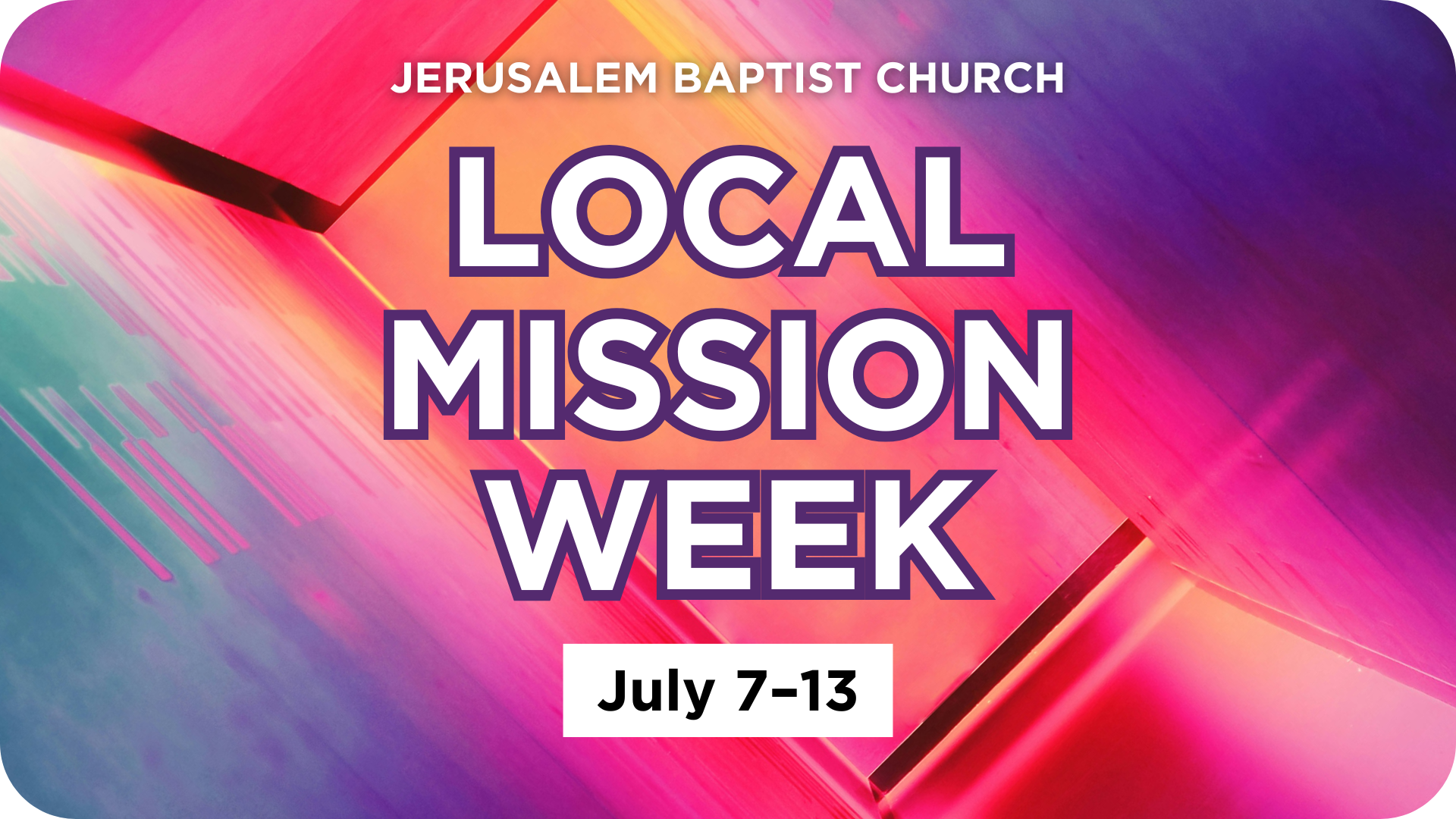 Local Missions • Jerusalem Baptist Church, Fairfax Station, VA